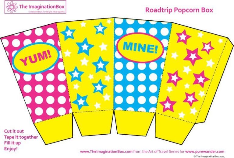 Family Travel Popcorn Boxes - Pure Wander